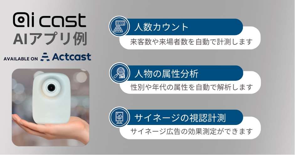 エッジAIカメラ「ai cast」サブスクプランの提供を開始｜お知らせ｜Idein（イデイン）株式会社 ― エッジAIのスタートアップ